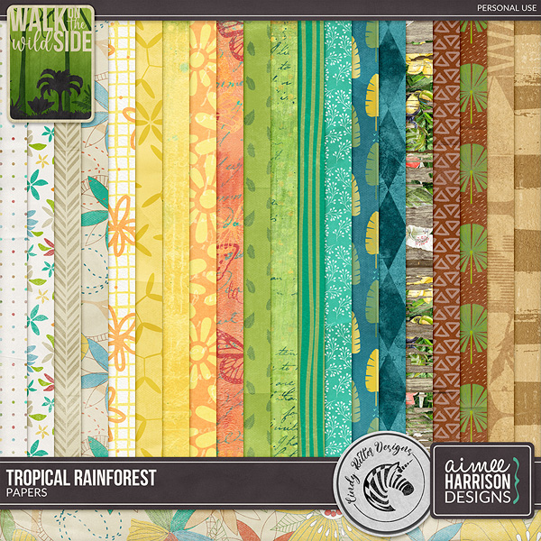 Tropical Rainforest Page Kit by Aimee Harrison & Cindy Ritter