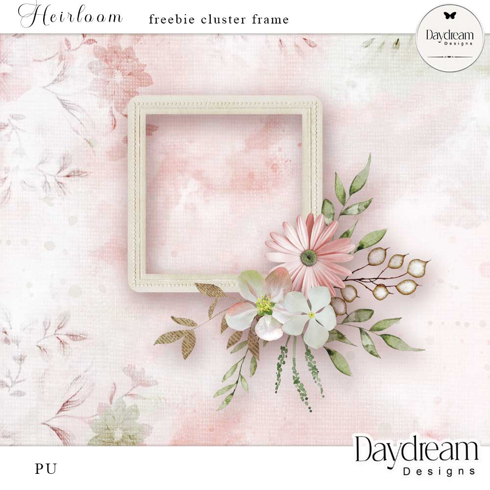 Heirloom Cluster Frame by Daydream Designs | Oscraps