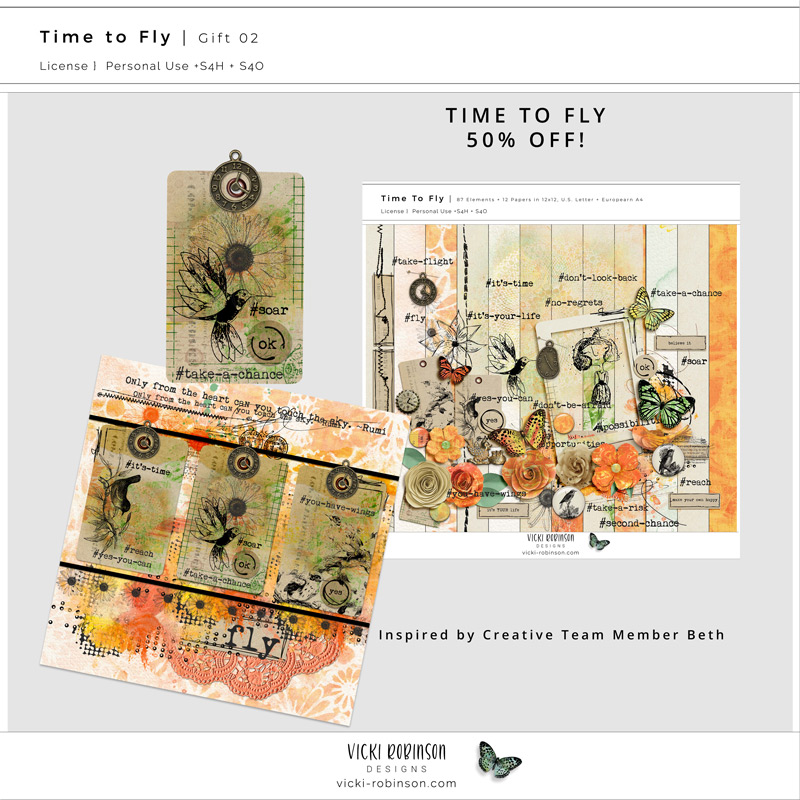Time To Fly Gift 02 by Vicki Robinson Designs