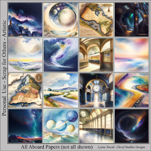 All Aboard Digital Art Collection by Lynne Anzelc and Cheryl Budden
